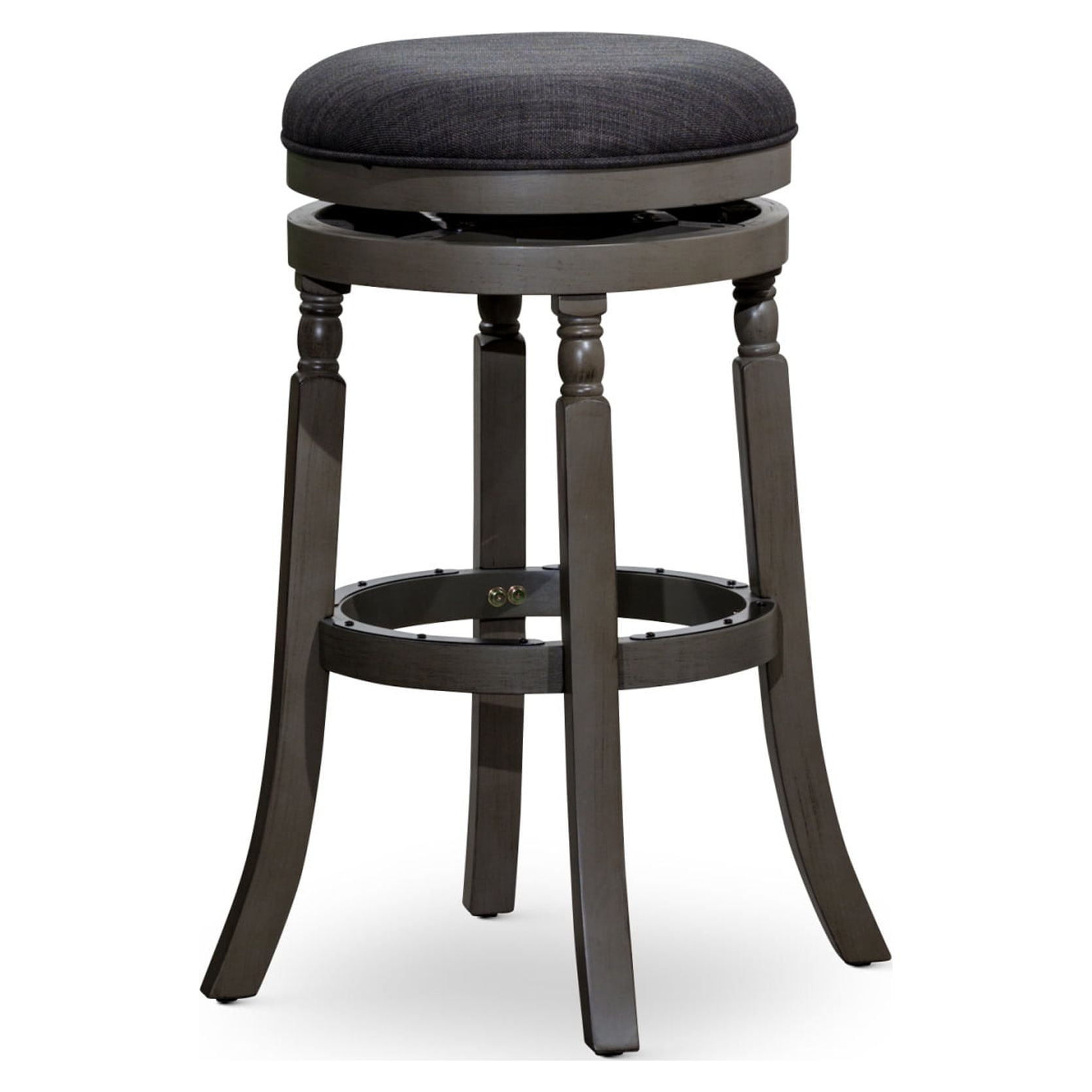 30" Height Bar Stool Chair, 360-Degree Swivel Barstool with Solid ...