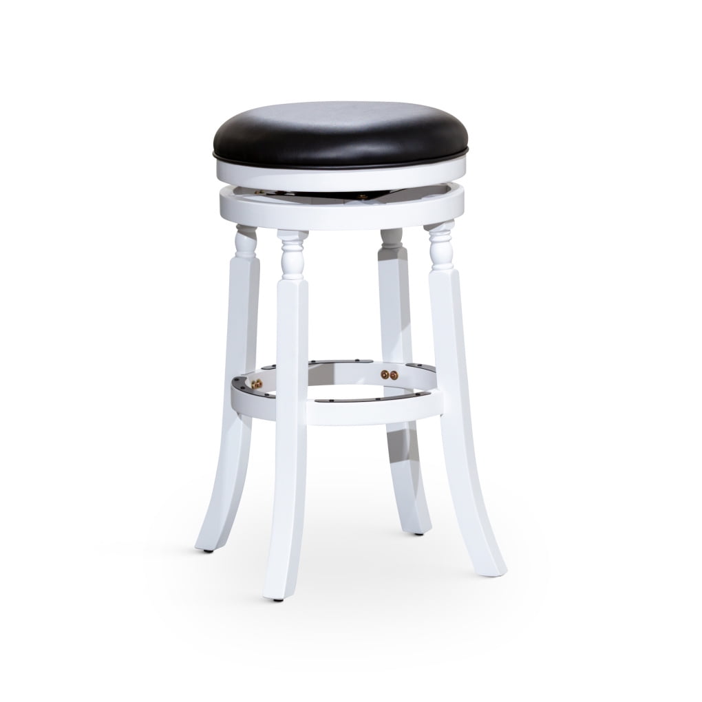 30" Height Bar Stool Chair, 360-Degree Swivel Barstool with Solid ...