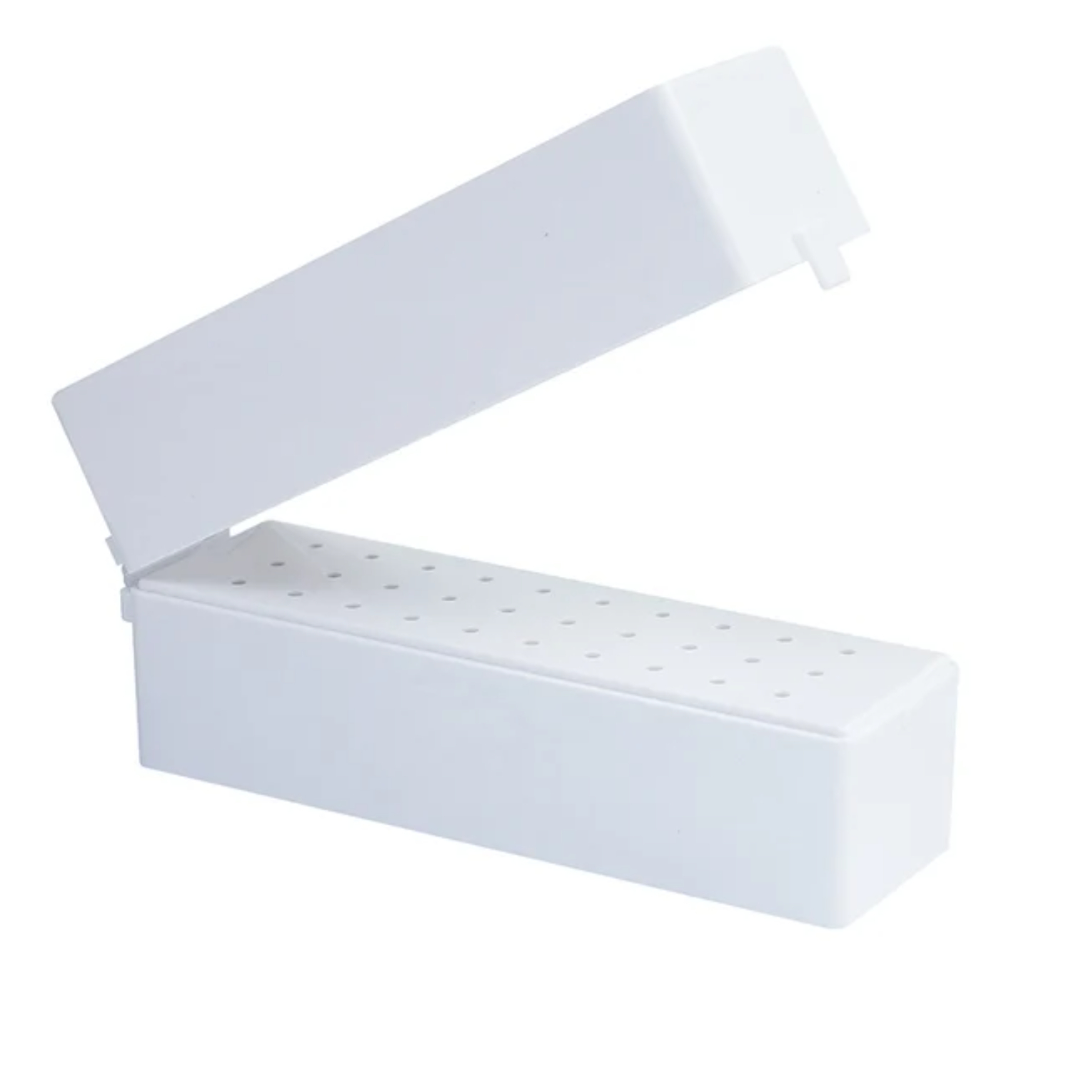 30 Holes Manicure Box Nail Polish Display Rack Drill and Finishing Box ...