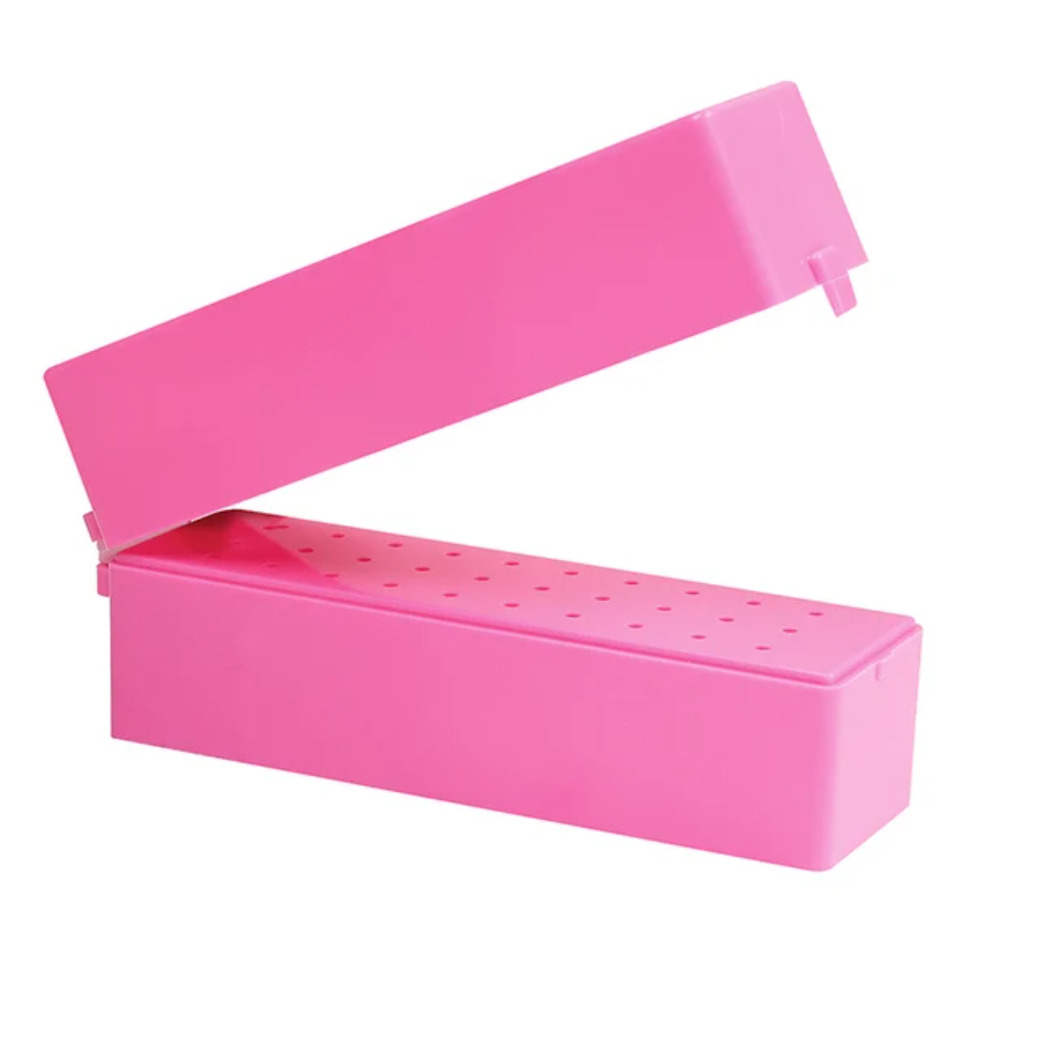 30 Holes Manicure Box Nail Polish Display Rack Drill and Finishing Box ...