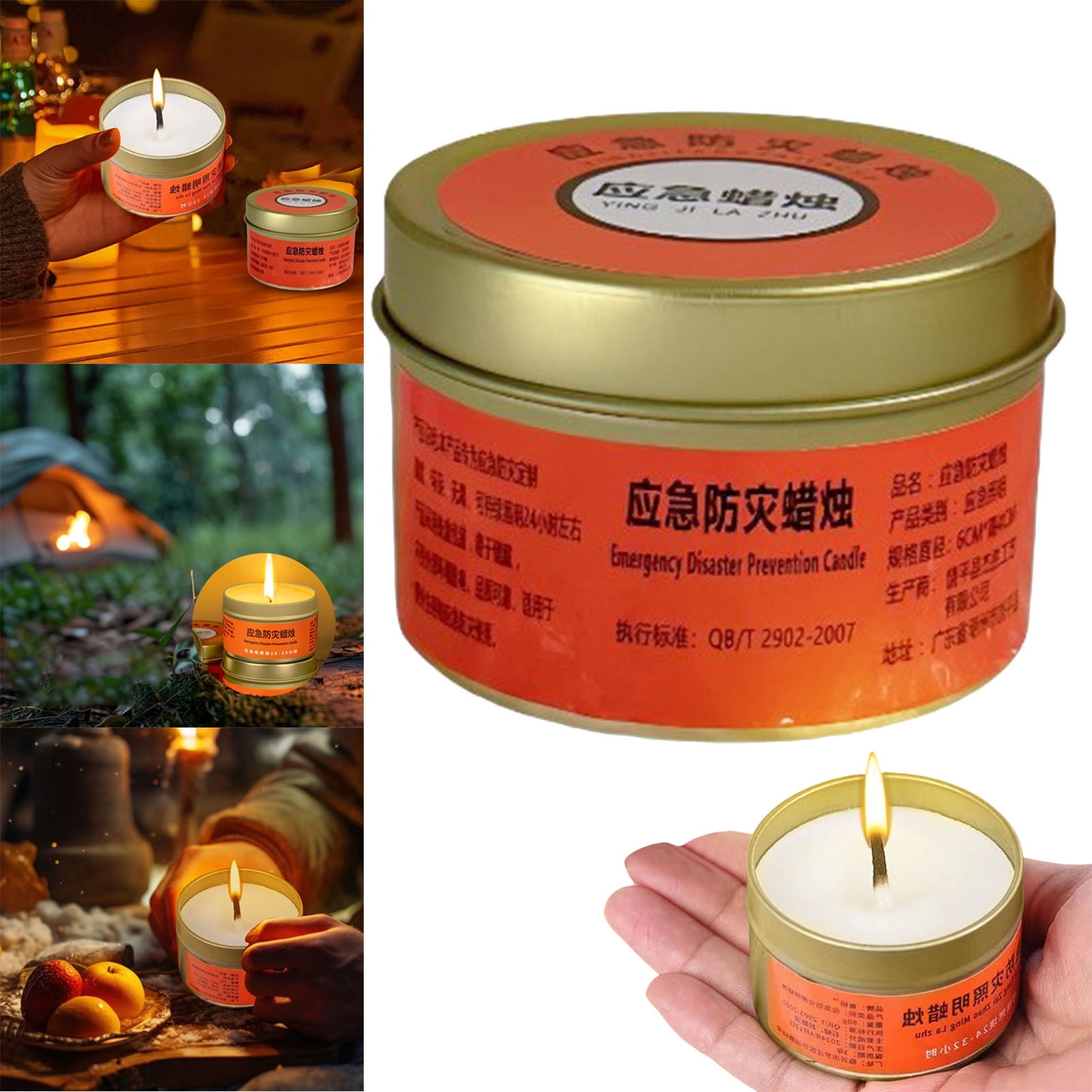 30 Hour Emergency Candle,Long Lasting Survival Candle with Natural ...