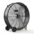30 Inch 3 Speed High Velocity Industrial Drum Fan, 14000 CFM, For ...