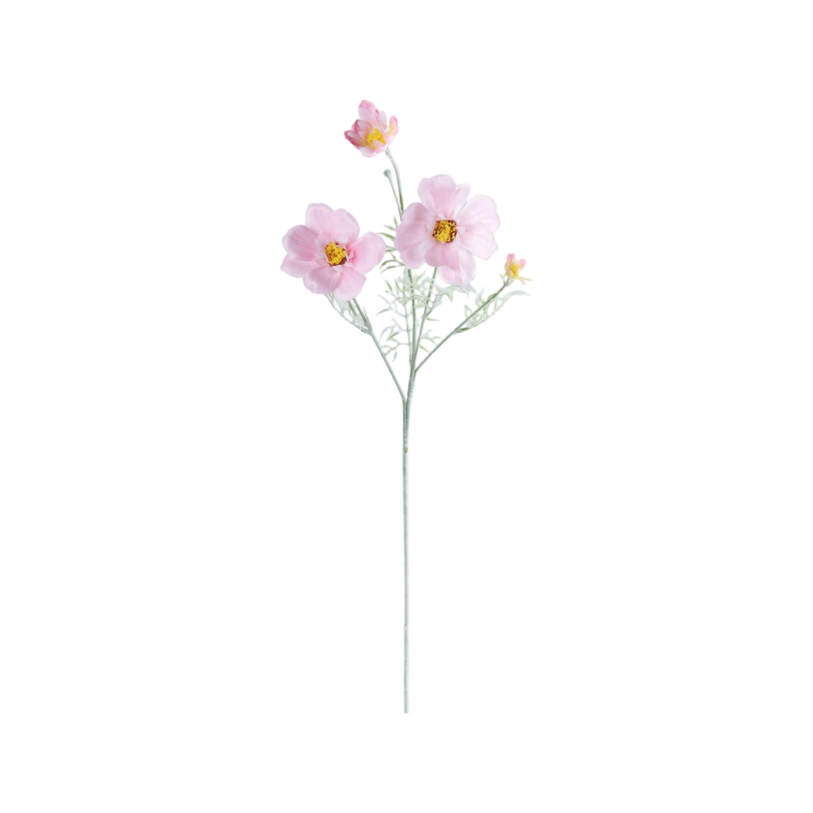 30-Inch Artificial Cosmos Flower Stems with Realistic Flocking Texture ...