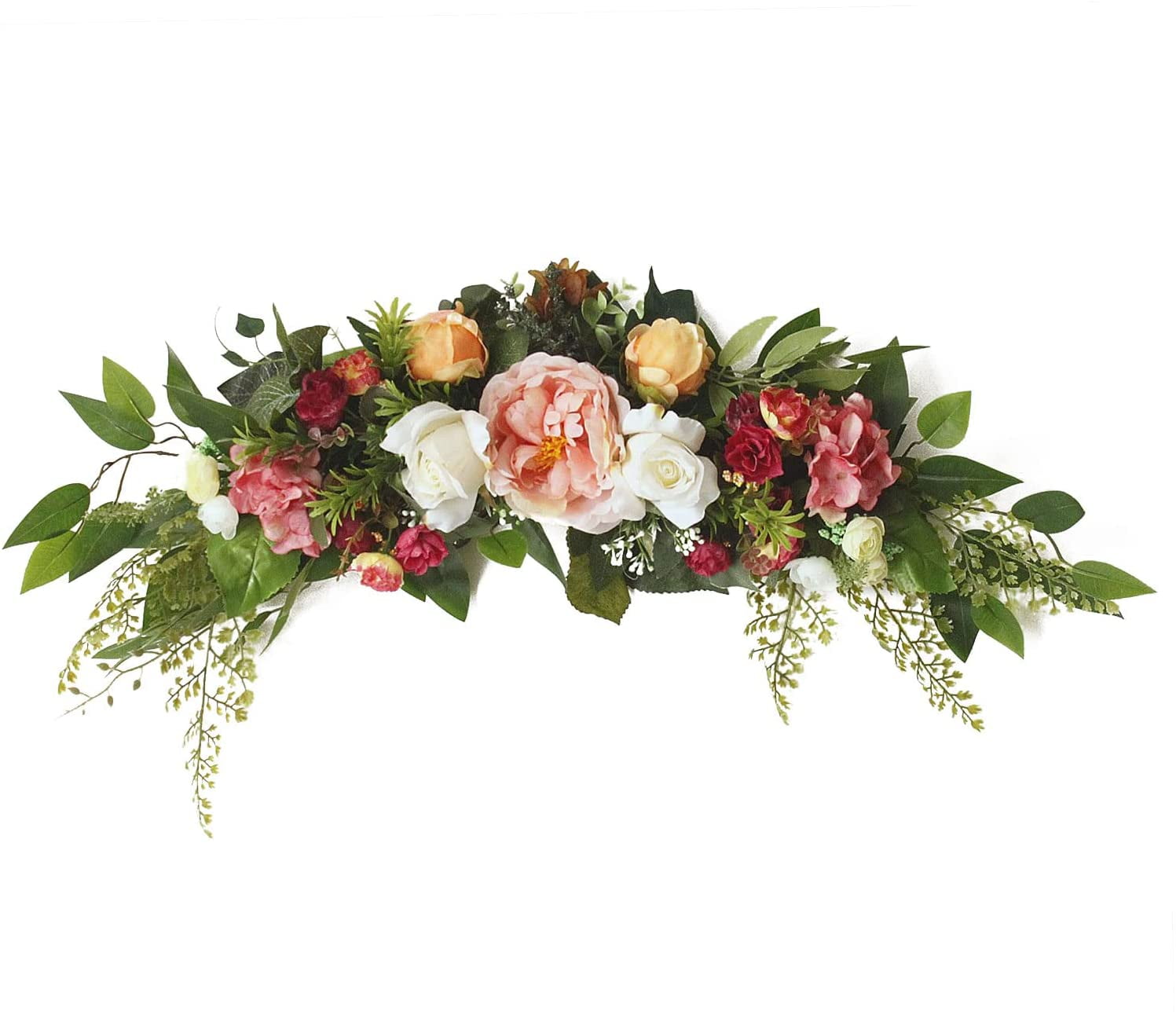 30 Inch Artificial Rose Flower Swag, Colorful Decorative Swags with ...