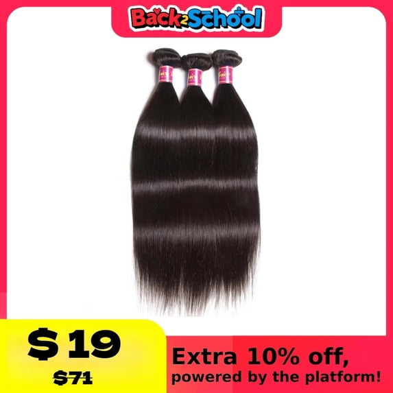 30 Inch Brazilian Bone Straight Hair Bundles 100% Human Hair Weave ...