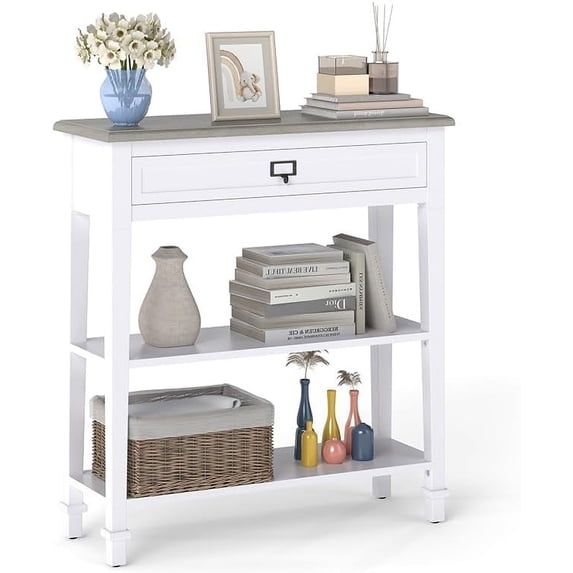 30 Inch Console Table for Entryway, Narrow Entry Table for Living Room ...