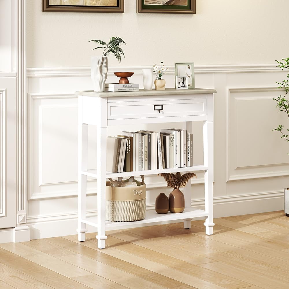 30 Inch Console Table for Entryway, Narrow Entry Table for Living Room ...