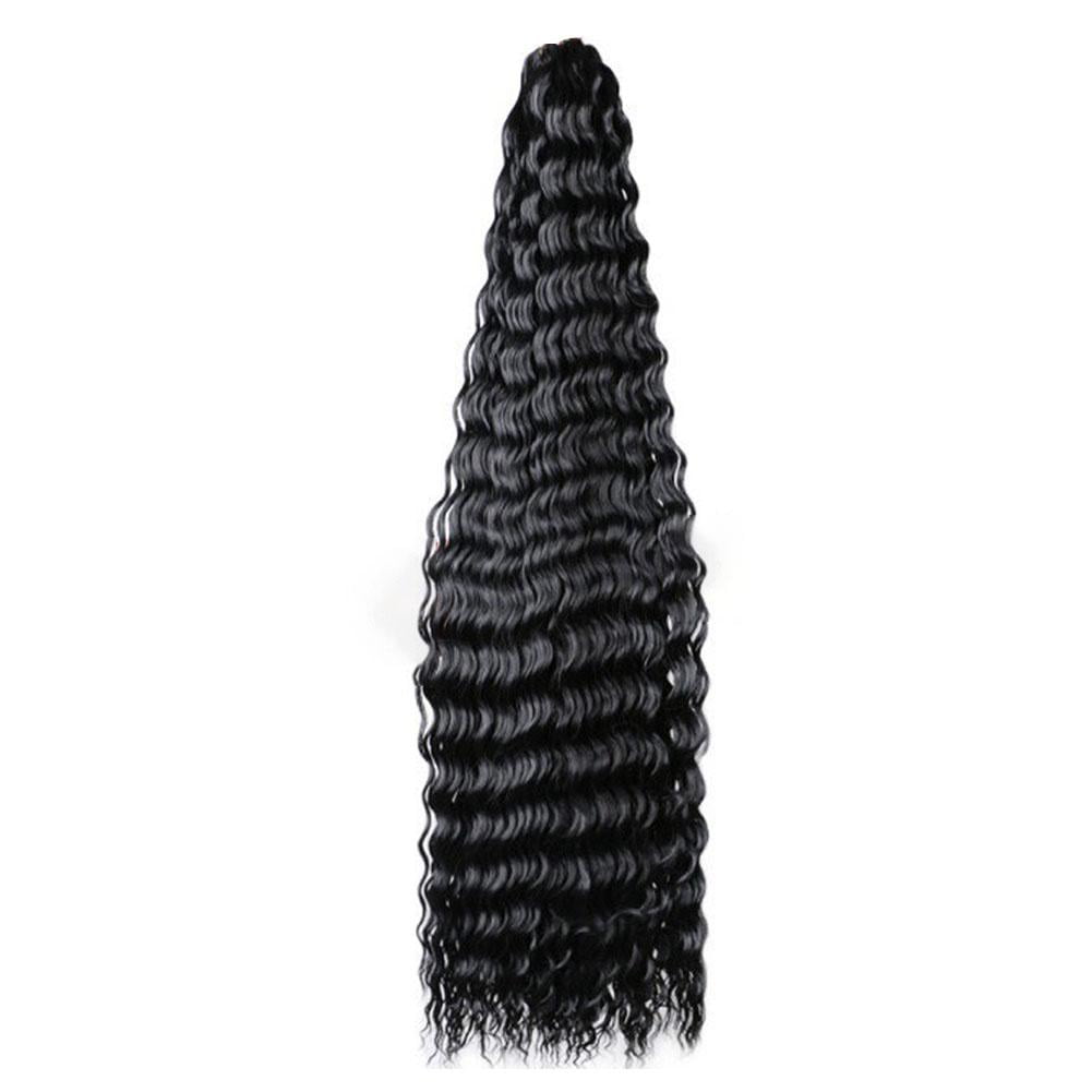 30-Inch Deep Twist Synthetic Hair Extension with Heat-Resistant Fiber ...