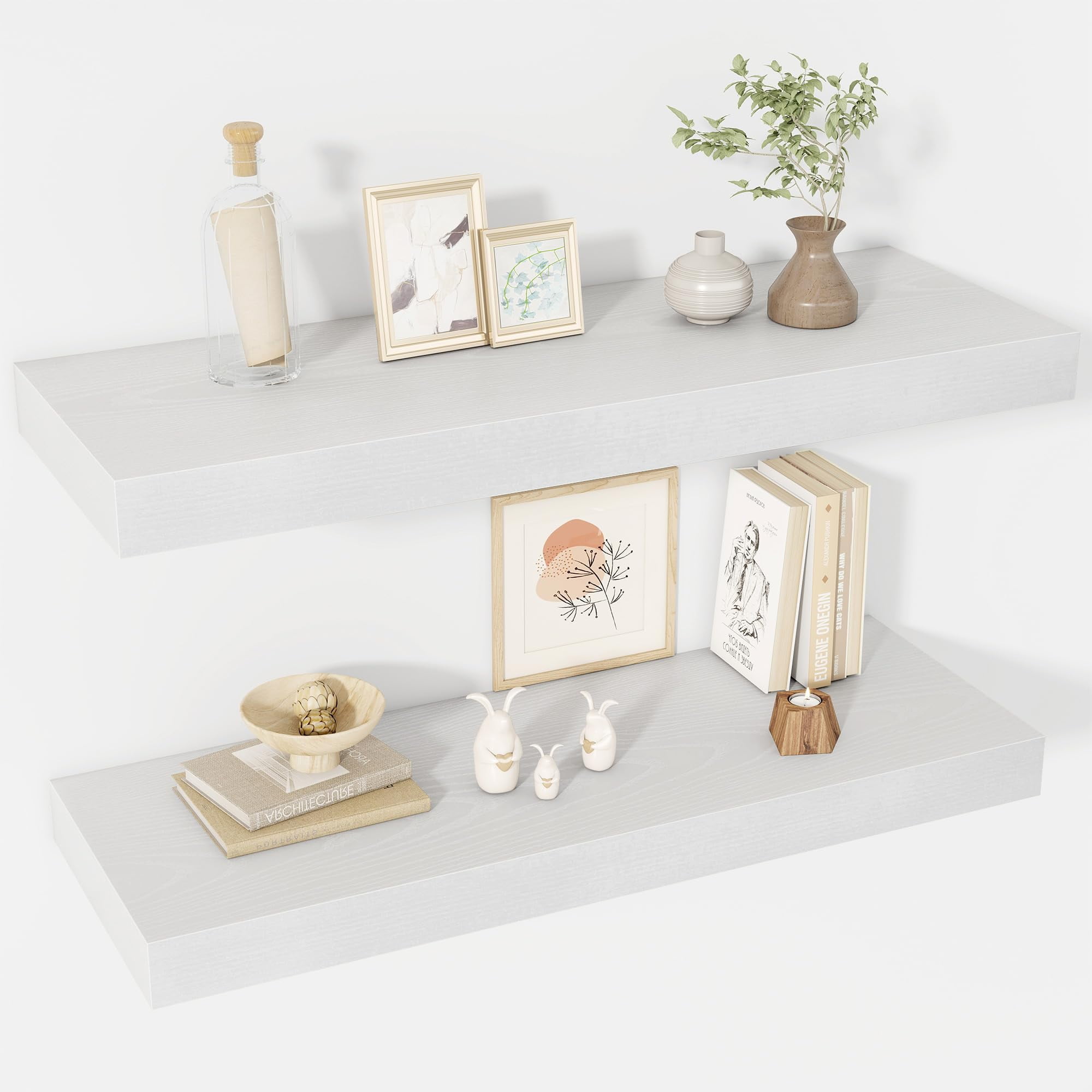 30 Inch Floating Shelves, 12" Deep Floating Shelf Wall Mounted, 30 ...