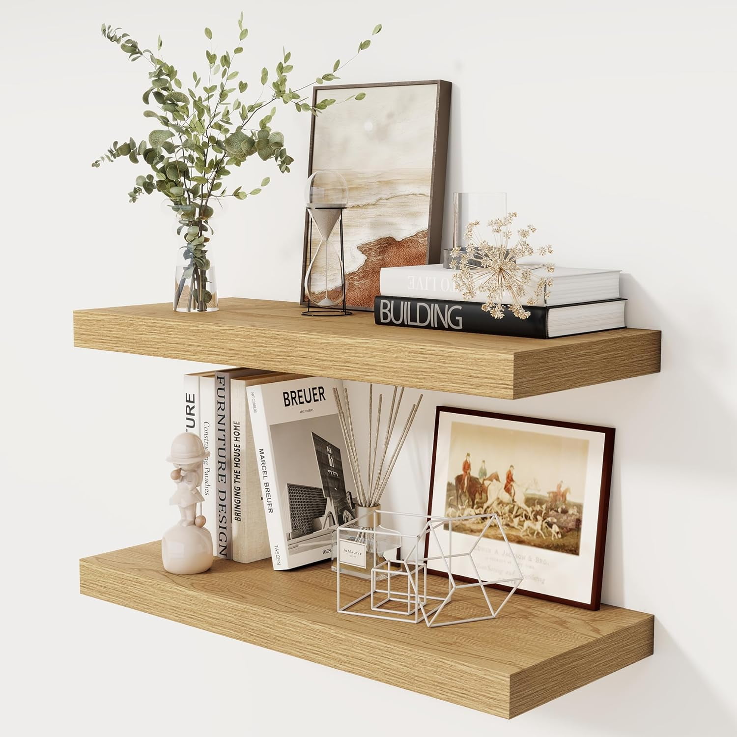 30 Inch Floating Shelves, 12 Inch Deep Floating Shelves for Wall ...