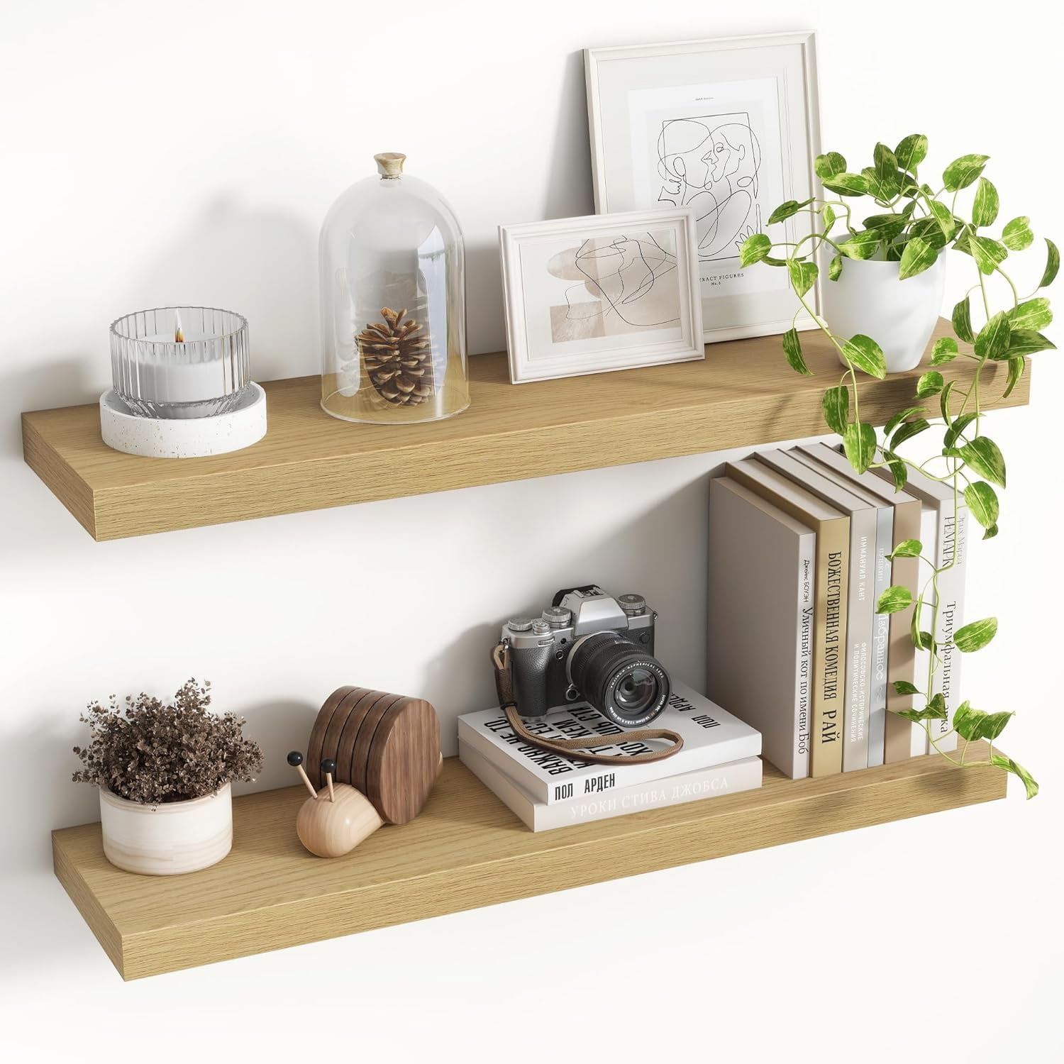 30 Inch Floating Shelves, 8 Inch Deep Floating Shelves for Wall ...