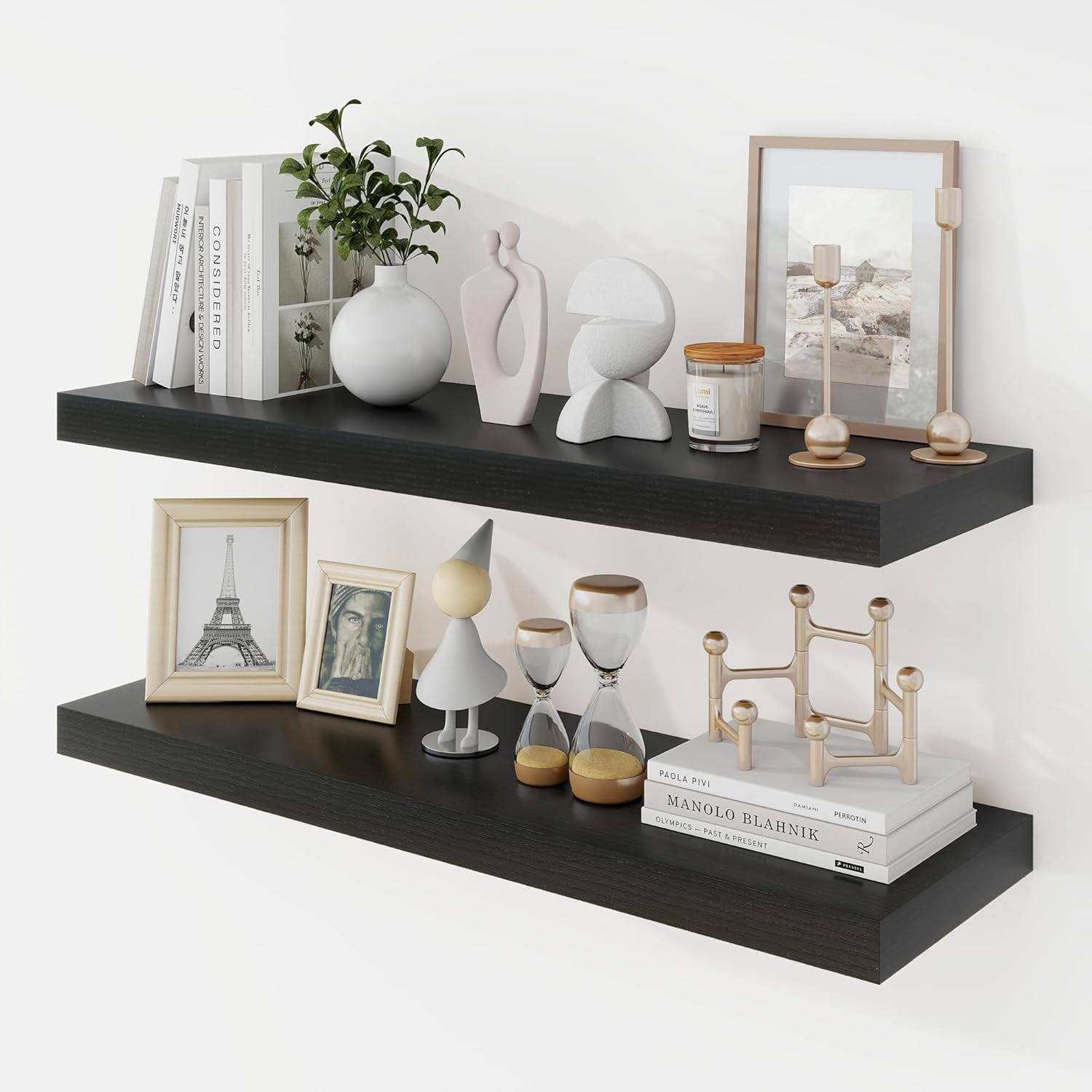 30 Inch Floating Shelves, 9.3" Deep Floating Shelf Wall Mounted, 30 ...