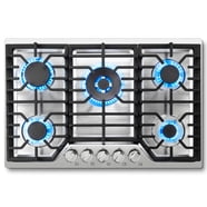 Gasland Chef 36 in. NG/LPG Convertible Gas Cooktop in Porcelain Enamel ...