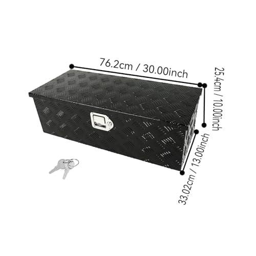 30 Inch Heavy Duty Aluminum Tool Box Chest Box Pick Up Truck Bed RV ...