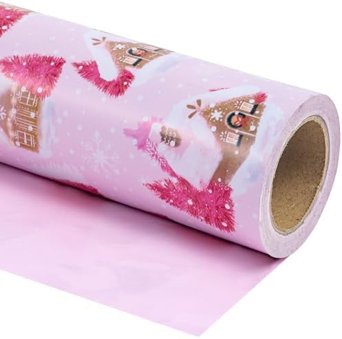 30 Inch Jumbo Reversible Christmas Wrapping Paper - 30 Inch x 100 Feet ...