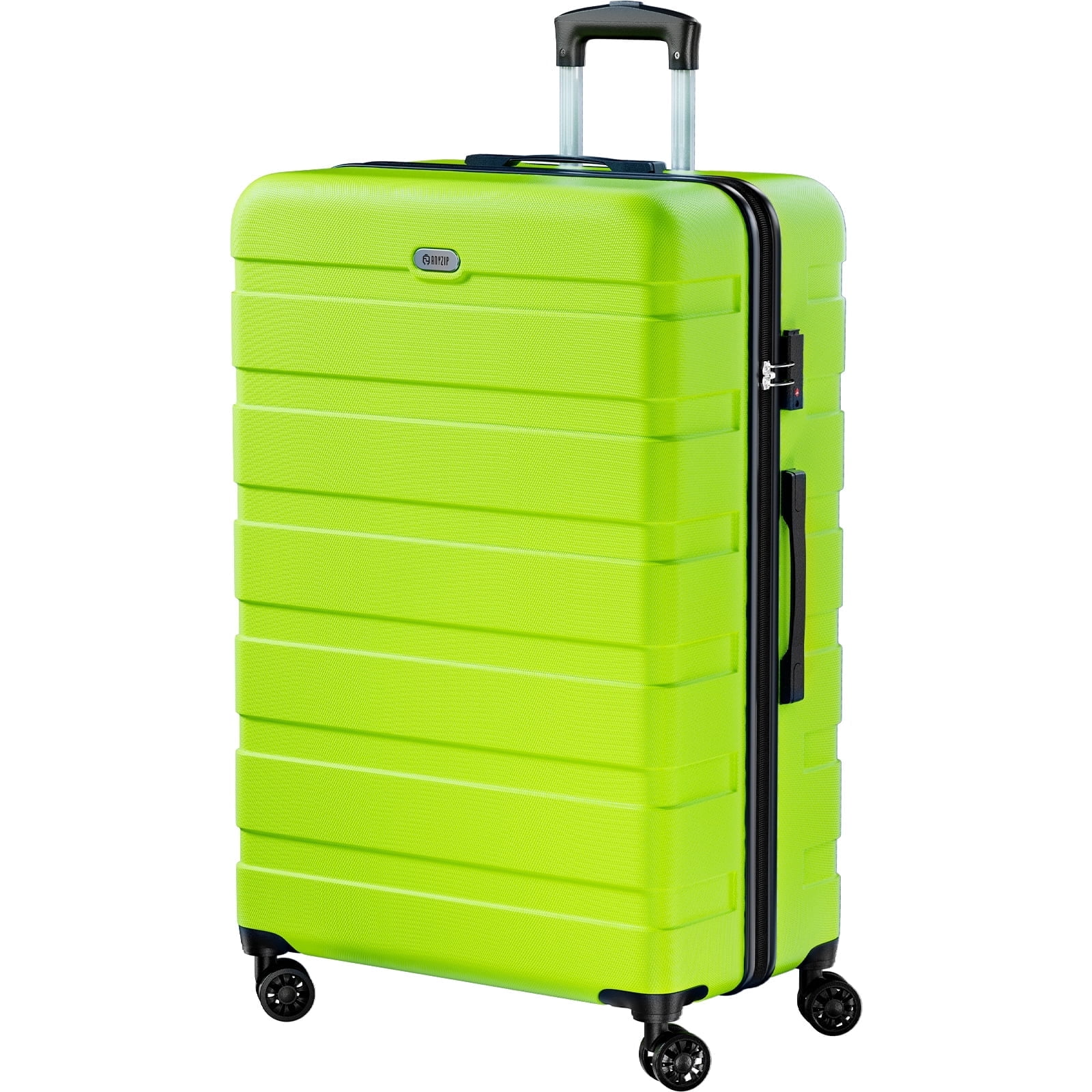 30 - Inch Large Checked Luggage AppleGreen,Lightweight PC ABS Hardside ...