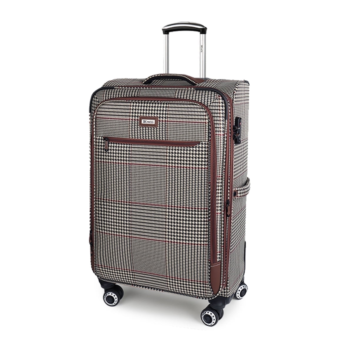30" Large Checked luggage Lighweight Expandable Softside Suitcase with ...