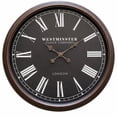 Westminster Clocks 30 Inch Oversized Mahogany Wall Clock, Traditional ...