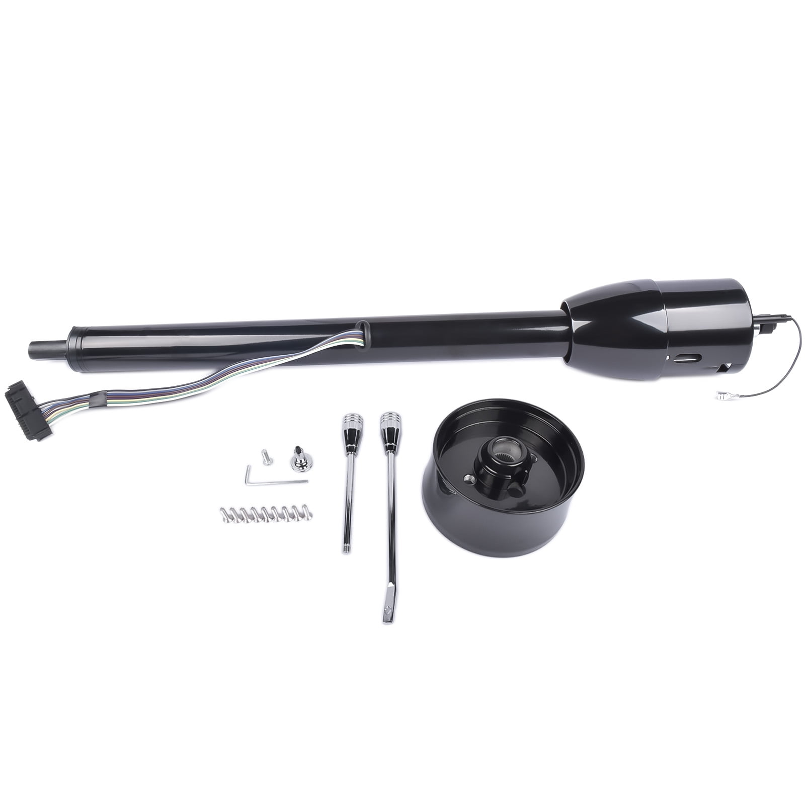 GELUOXI Black 30" Tilt Street Rod Floor Shift Steering Column Manual ...
