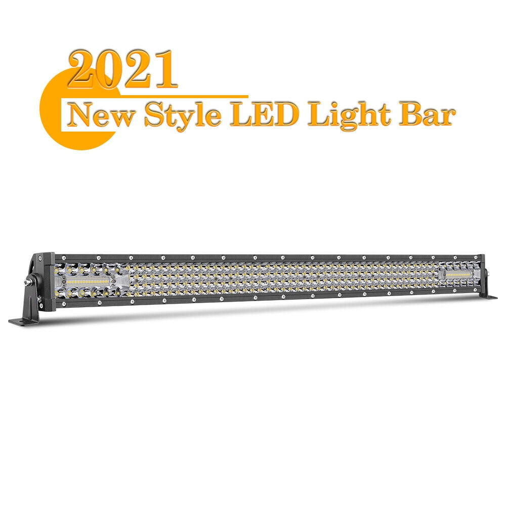 30''Inch Quad Row LED Work Light Bar Spot Flood Off Road Driving Lamp ...