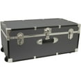 30-Inch Rolling Storage Trunk with Lock, Heavy-Duty Wheeled Lockable ...