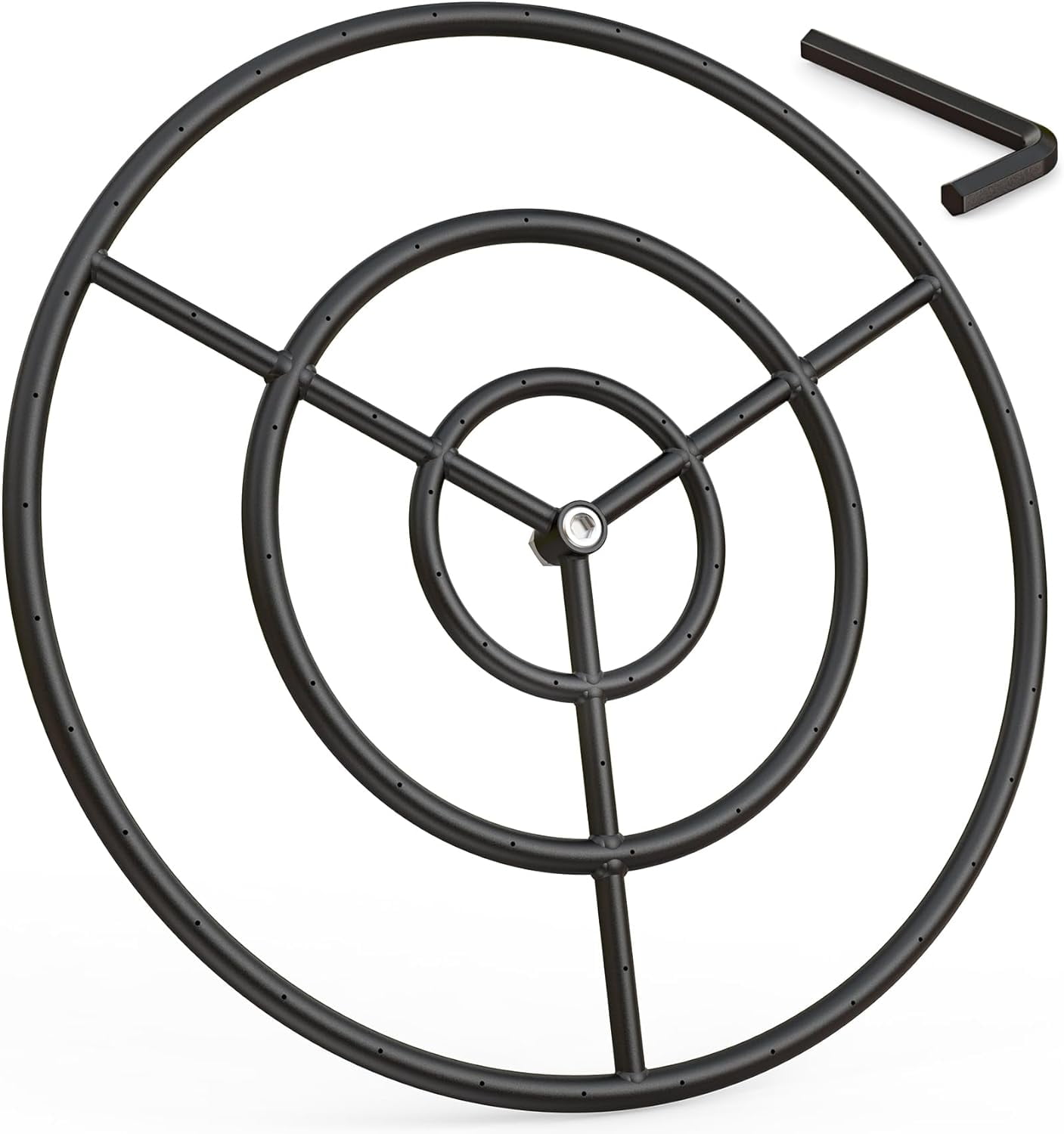 30 Inch Round Fire Pit Burner Ring for Natural Gas Propane, 435,000 BTU ...