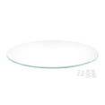 30 Inch Round Glass Table Top with Beveled Edge, Low Iron Tempered ...