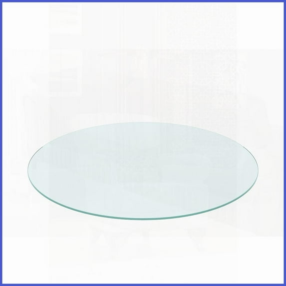 30 Inch Round Tempered Glass Coffee Table Top – Easy-Clean Surface ...