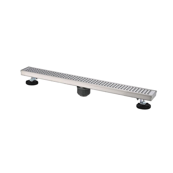 30 Inch Shower Drain with Hair Strainer - Stainless Steel Square Shower ...