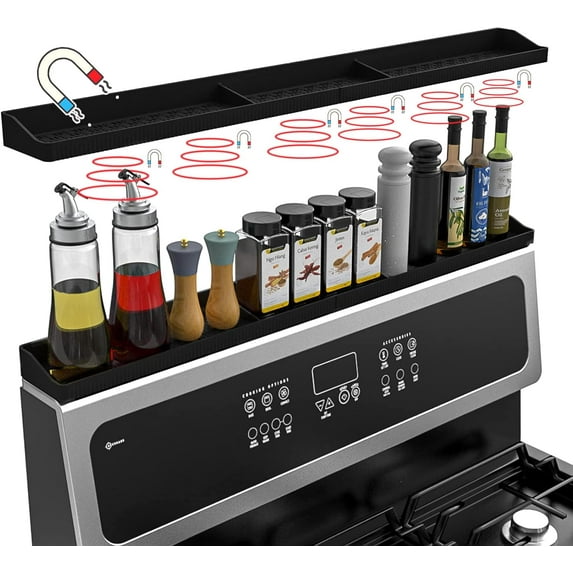 30 Inch Silicone Stove Top Shelf Magnetic for Kitchen, Strong Heat ...