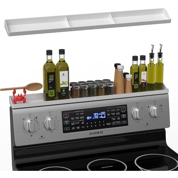 30 Inch Silicone Stove Top Shelf Magnetic for Kitchen, Strong Magnetic ...