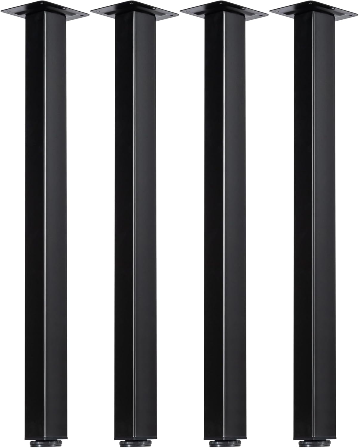 30 Inch Table Legs, Furniture Legs, Metal Table Legs, Adjustable Square ...