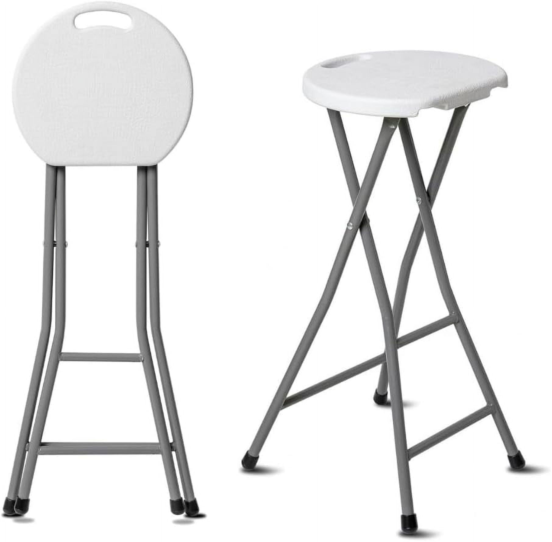 30 Inch Tall Folding Stool Chair | Heavy Duty Plastic Stool Chair ...
