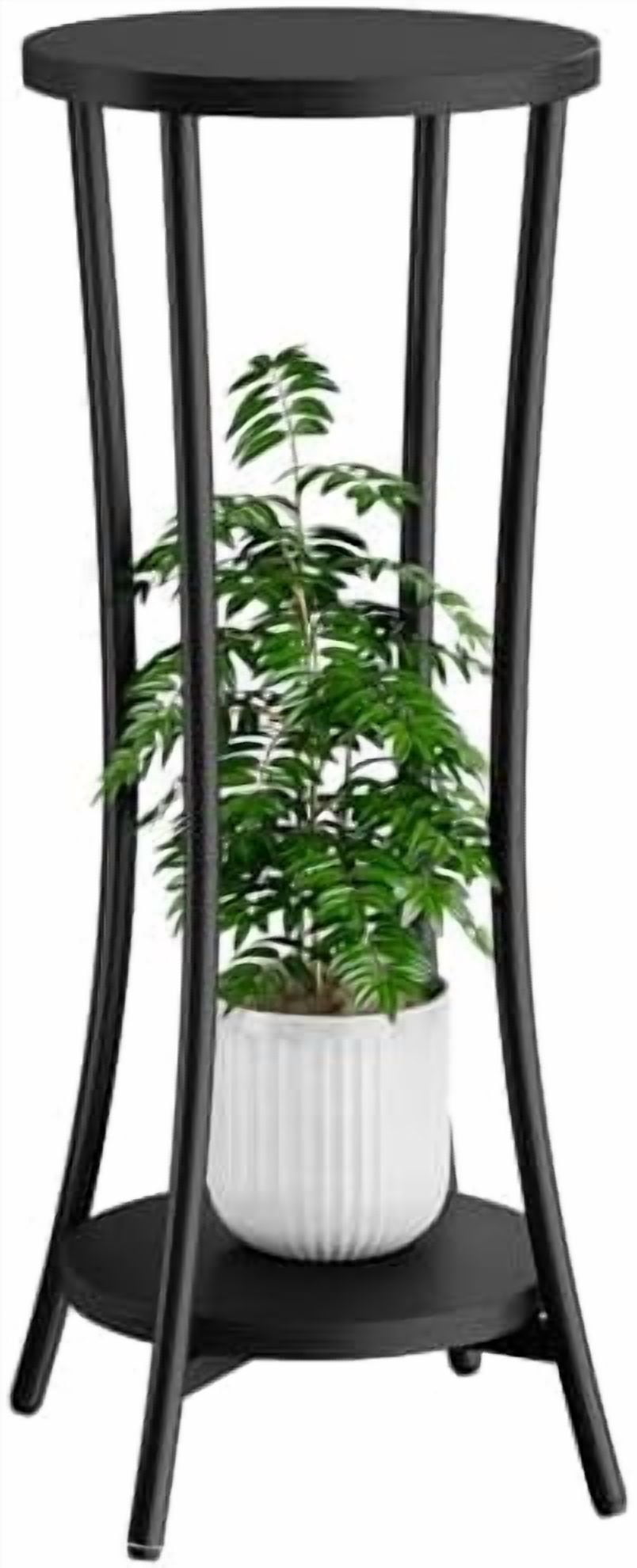 30 Inch Tall Plant Stand Indoor, 2 Tier Wood Corner Plant Stand, Modern ...