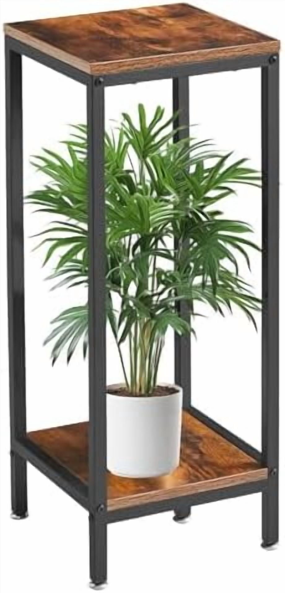 30 Inch Tall Plant Stand Indoor, 2 Tier Wood Corner Plant Stand, Modern ...