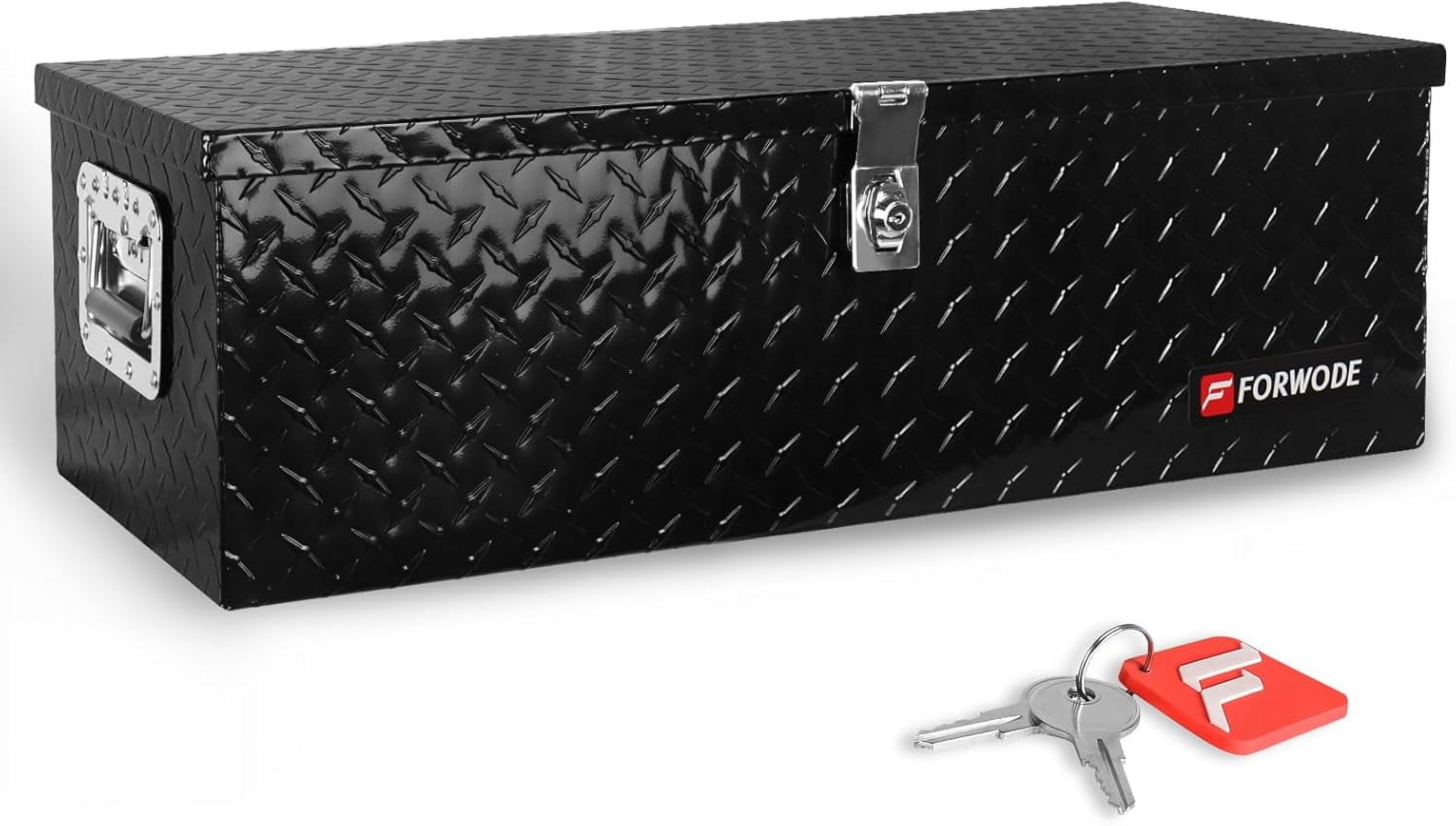 30 Inch Truck Bed Tool Box, Aluminum Heavy Duty Trailer Tool Box for ...