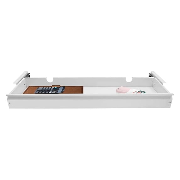30 Inch Under Desk Mounted Sliding Pull-out Drawer Storage for Sit ...