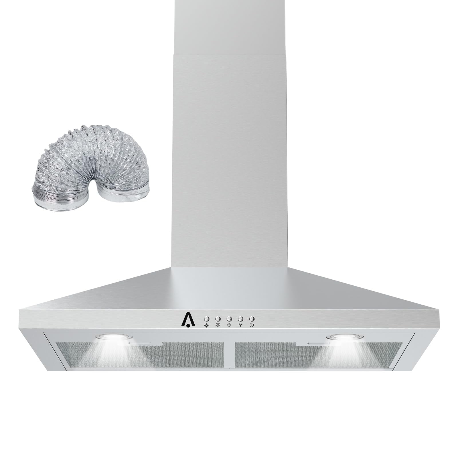 30 Inch Wall Mount Range Hood with 265CFM,Island Range Hood with ...