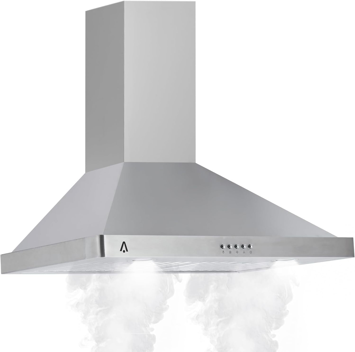30 Inch Wall Mounted Range Hood, Ducted/Ductless Convertible Duct ...