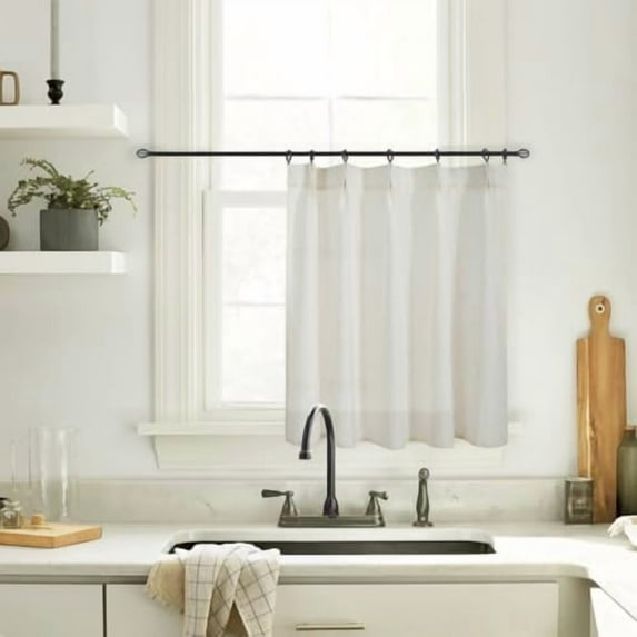 30 Inch Wide Kitchen Window Cafe Curtains 24 Inches Long Over Sink ...