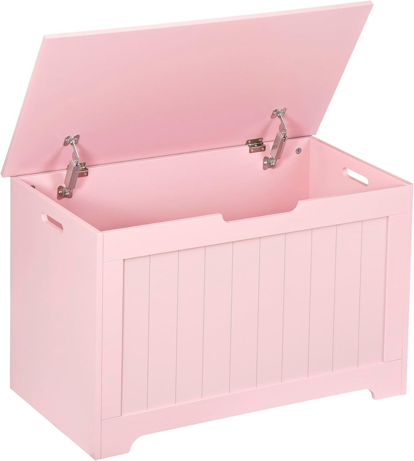 30 Inch Wooden Storage Chest, Storage Trunk w/2 Safety Hinges, Storage ...