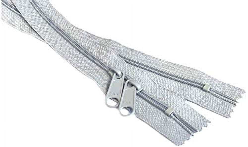 30" Inches Double Slide Zippers - YKK #4.5 Coil with Closed Bottom Two ...
