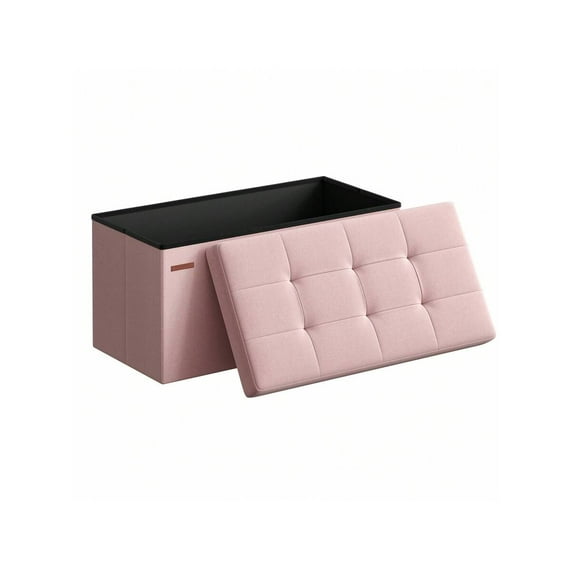 30 Inches Folding Storage Ottoman Bench, Storage Chest, Foot Rest Stool ...