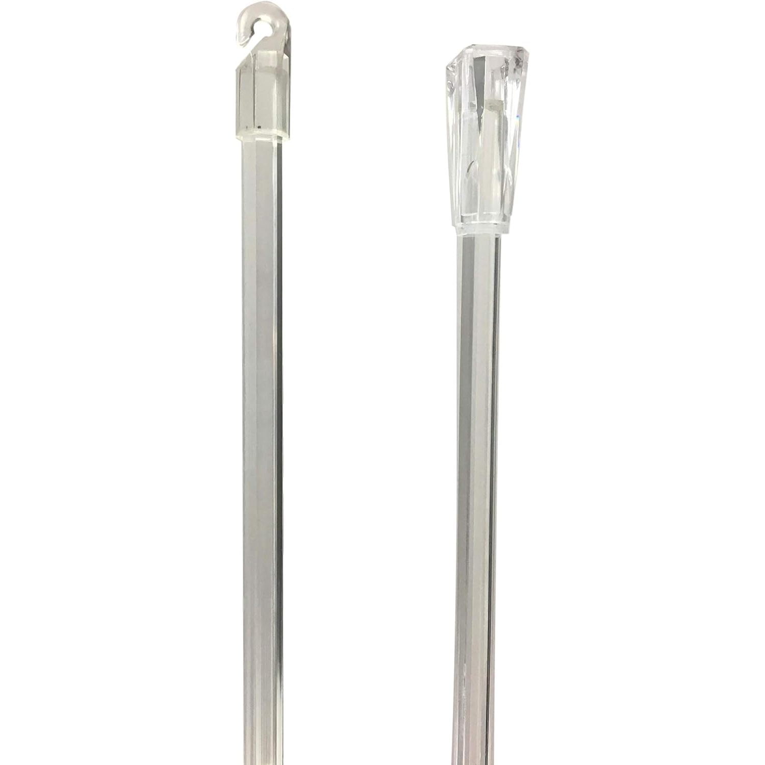 30 Inches Long Clear Blind Tilt Wand Replacement with Hook and Grip (2 ...