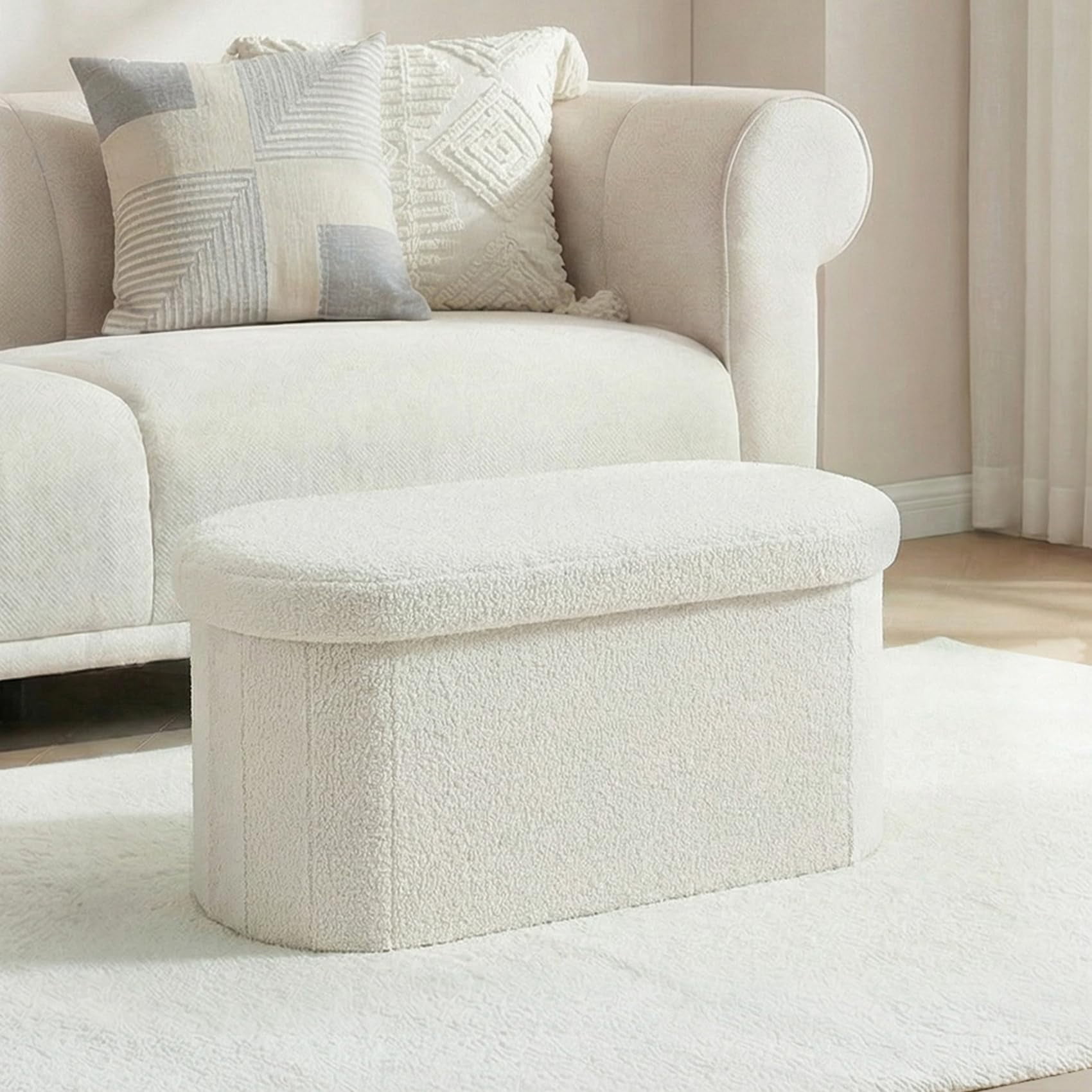 30 Inches Ottoman with Storage,Bedroom Bench with Storage, Ottoman Foot ...