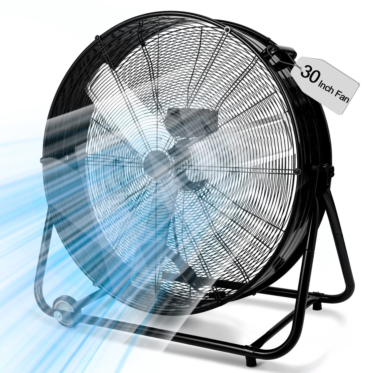 VAJIAZA Industrial 30 inch Fan for 14000 CFM High Velocity with 3 ...