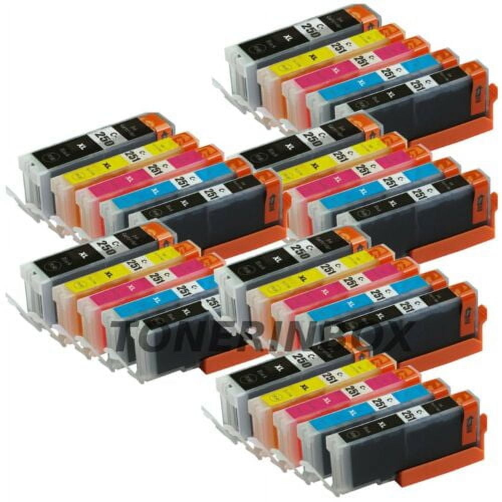 30 Ink Cartridges For Canon PIXMA PGI-250XL CLI-251XL MG5420 MG5520 ...