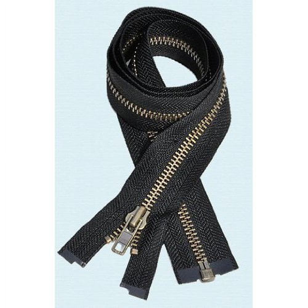 30" Jacket Zipper Heavy Weight ~ YKK #7 Antique Brass Separating ~ 580 ...