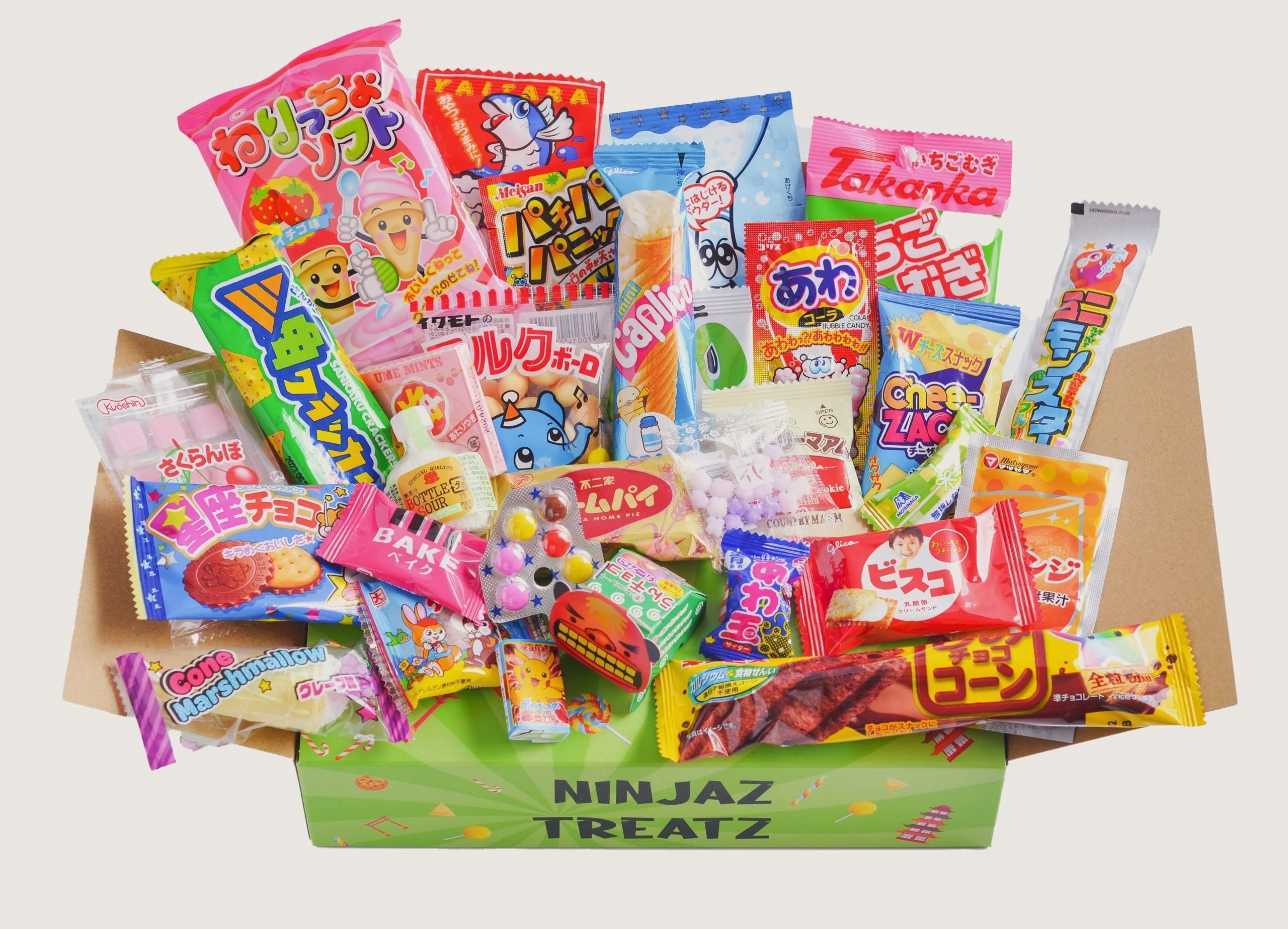 30 Japanese Snacks & SE33 Candy Box Japanese Dagashi sweets - Walmart.com