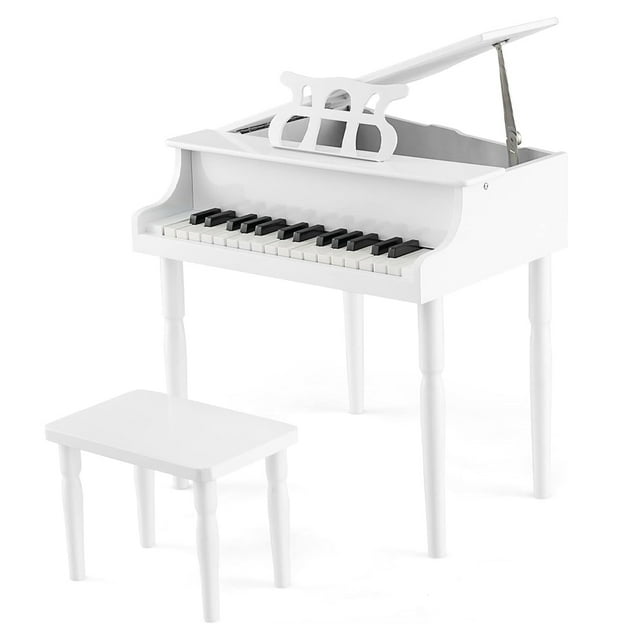 30-Key Classical Kids Piano, Mini Grand Piano Wooden Musical Instrument ...